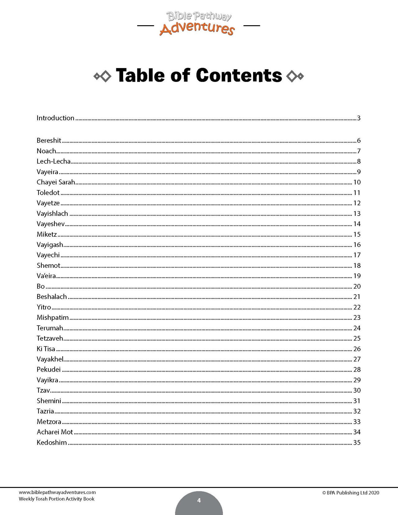 Bereshit | Genesis: Torah Portion Activity Book