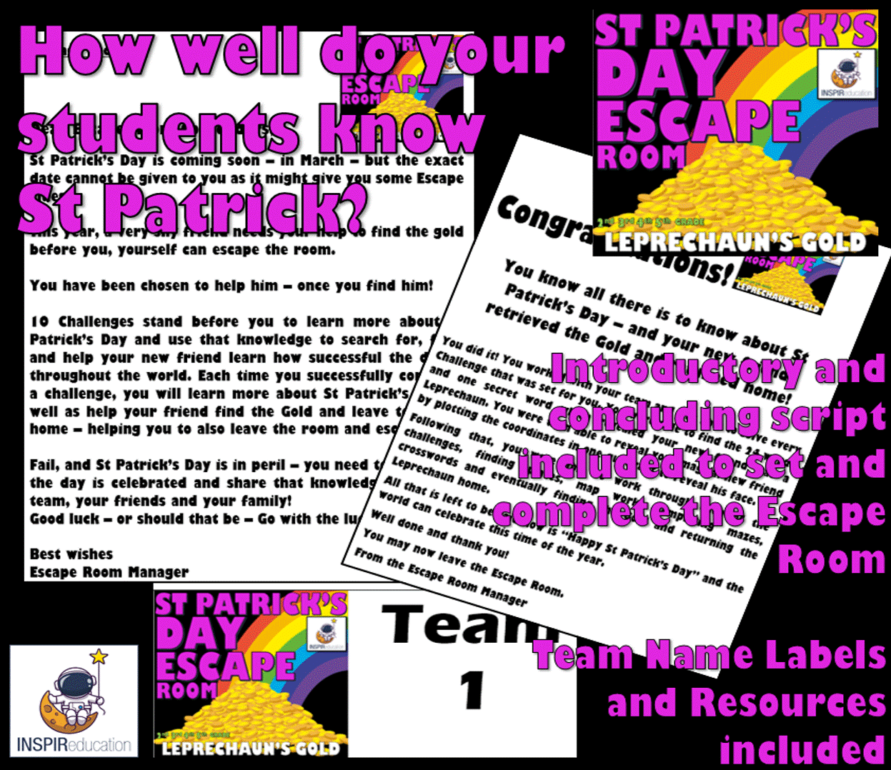 Valentine's Day ESCAPE ROOM: 10 Challenges, Resources and Answer Key
