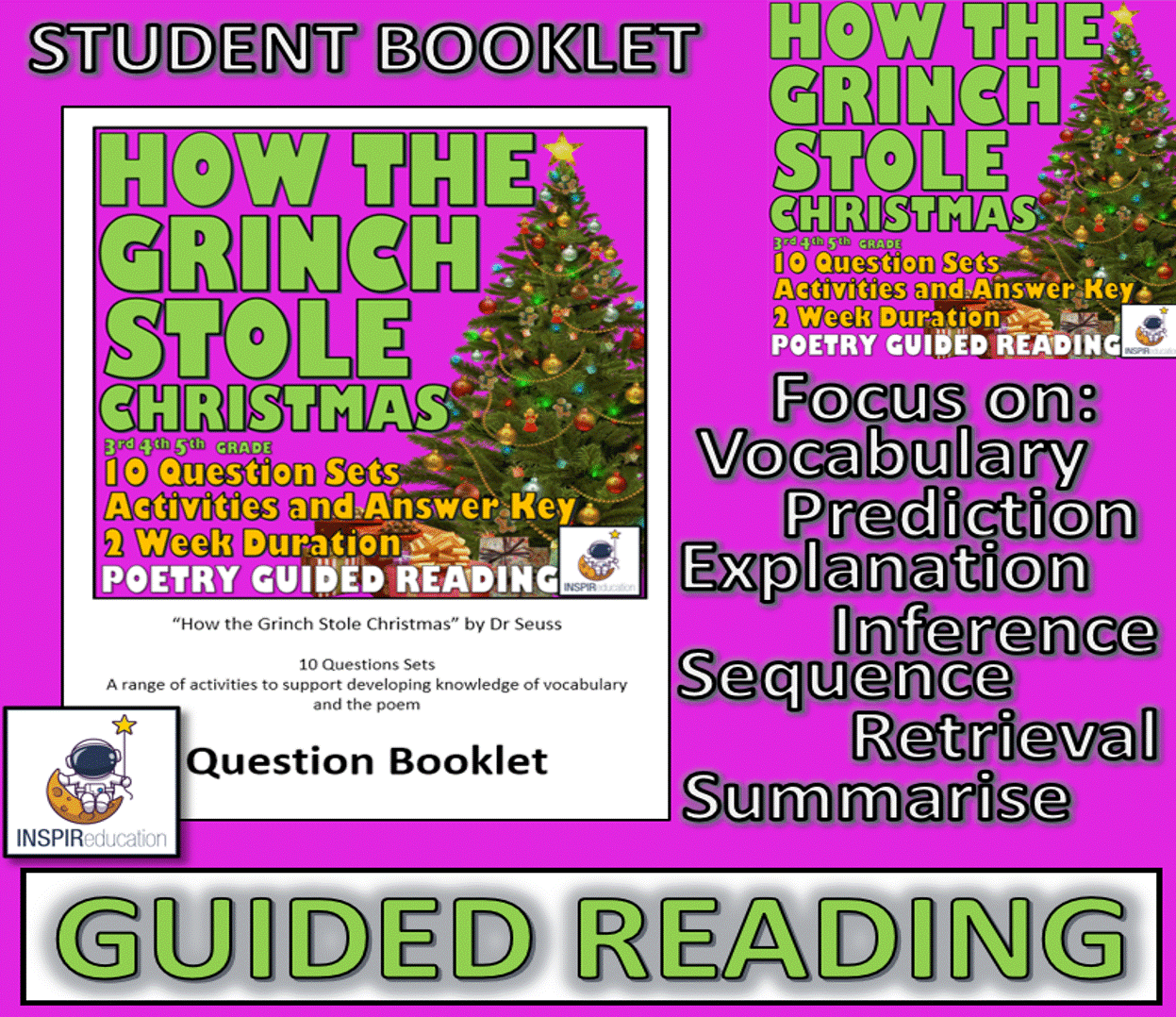 How The Grinch Stole Christmas BUNDLE: ESCAPE ROOM, Guided Reading ...