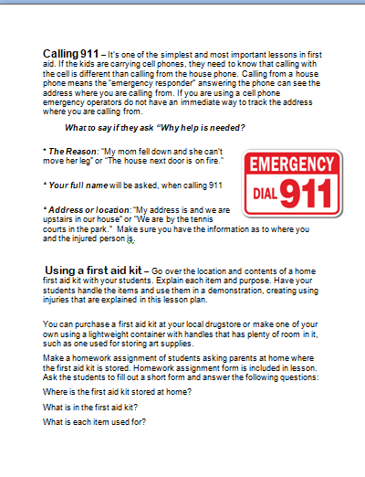 Interactive "First Aid/Emergency" Activities and Instructions - Amped ...