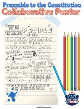 Preamble to the Constitution Collaborative Poster