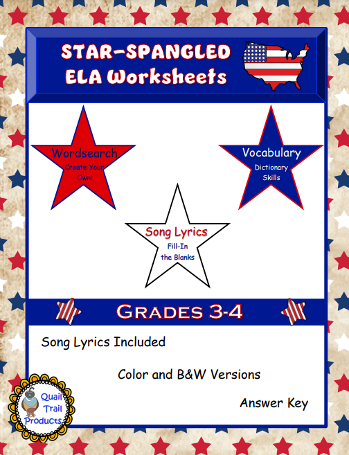 Star-Spangled ELA Worksheets