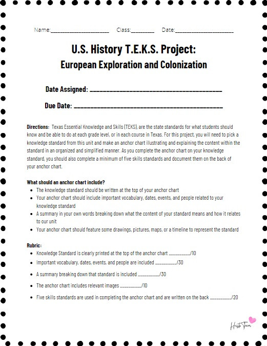 TEKS Resource Bundle 8th Grade U.S. History STAAR