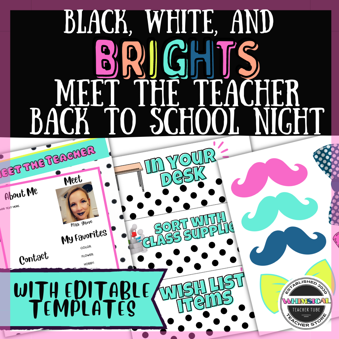 Back To School Meet the Teacher Editable Brochure