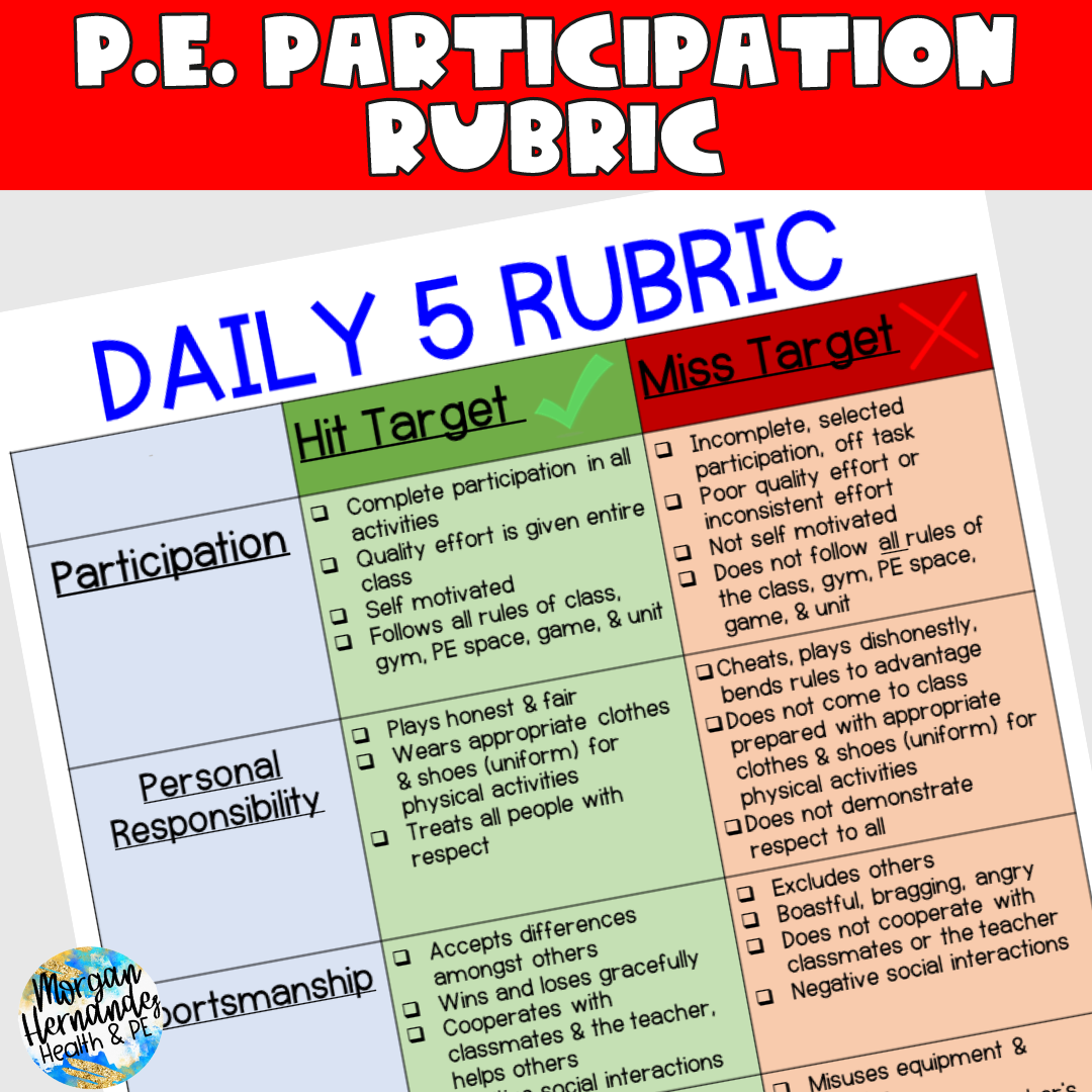 PE Skills Rubric