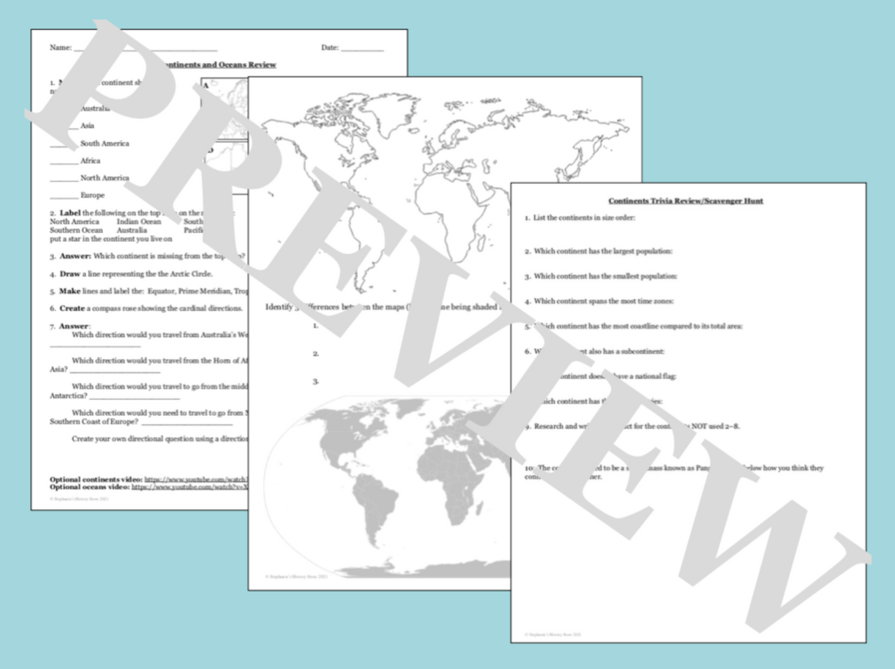 Continents - Amped Up Learning