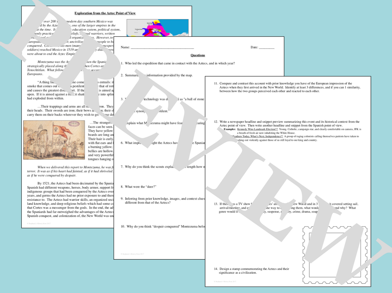 Cortes Meets the Aztecs Primary Source Analysis