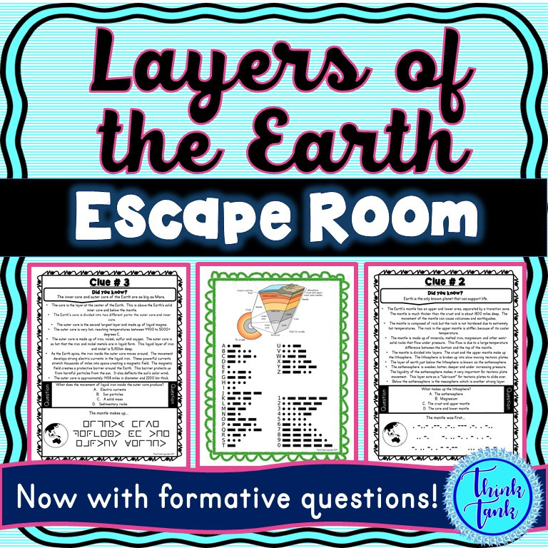 Layers of the Earth ESCAPE ROOM! - Amped Up Learning