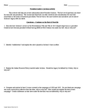 Andrew Jackson DBQ - Amped Up Learning