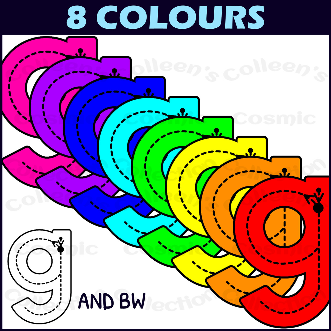 Lowercase letters clipart - Amped Up Learning