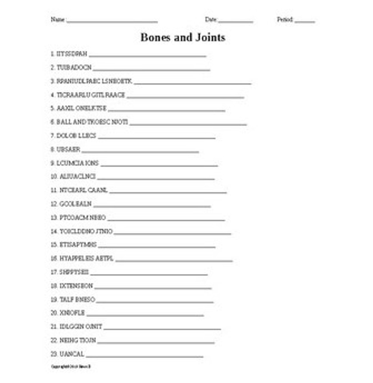 Anatomy Vocabulary Word Scramble Bundle Amped Up Learning