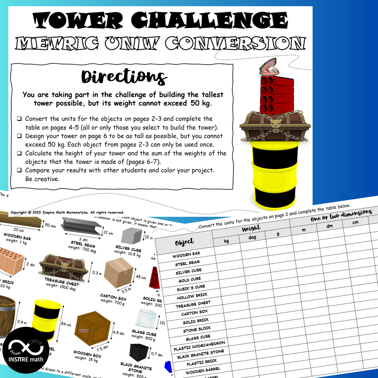 Metric System Worksheets and Conversion Chart - King Henry Died By ...
