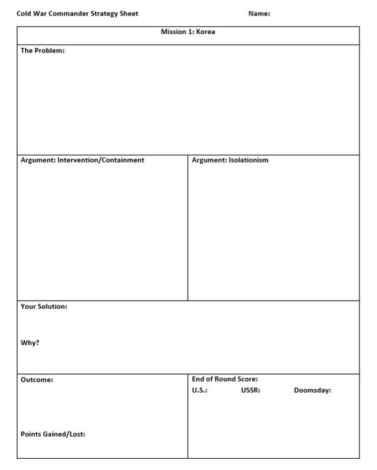 FREE Cold War Commander Sample Korean War Level - Amped Up Learning