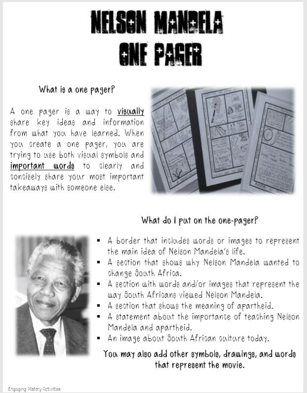Nelson Mandela & Apartheid: Differentiated Readings and Activity ...