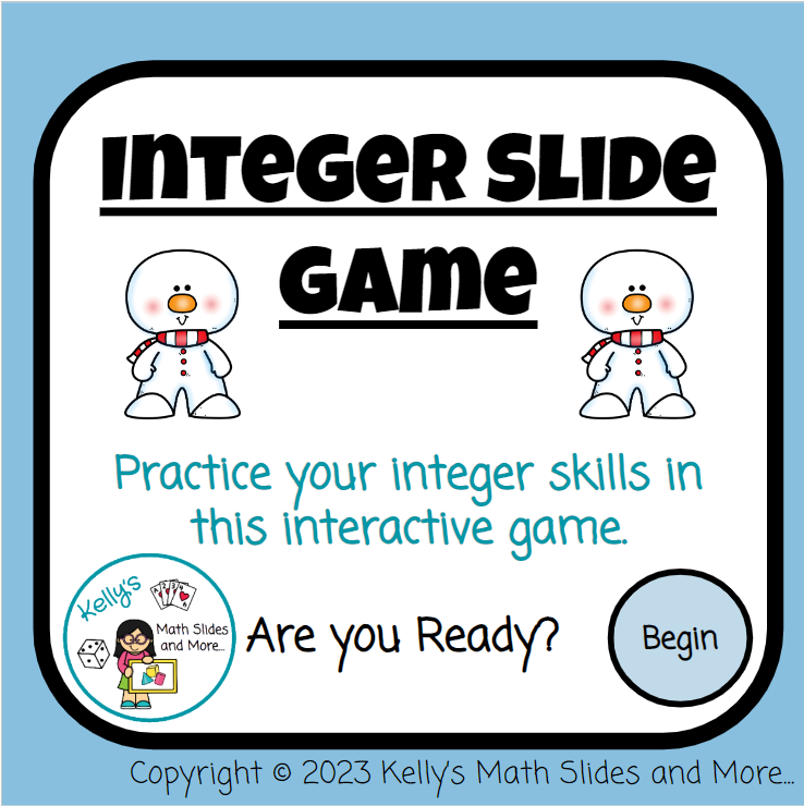 Integer Slide Game