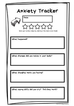 Anxiety Tracking Sheets & Coping Skills plus Informational Handout