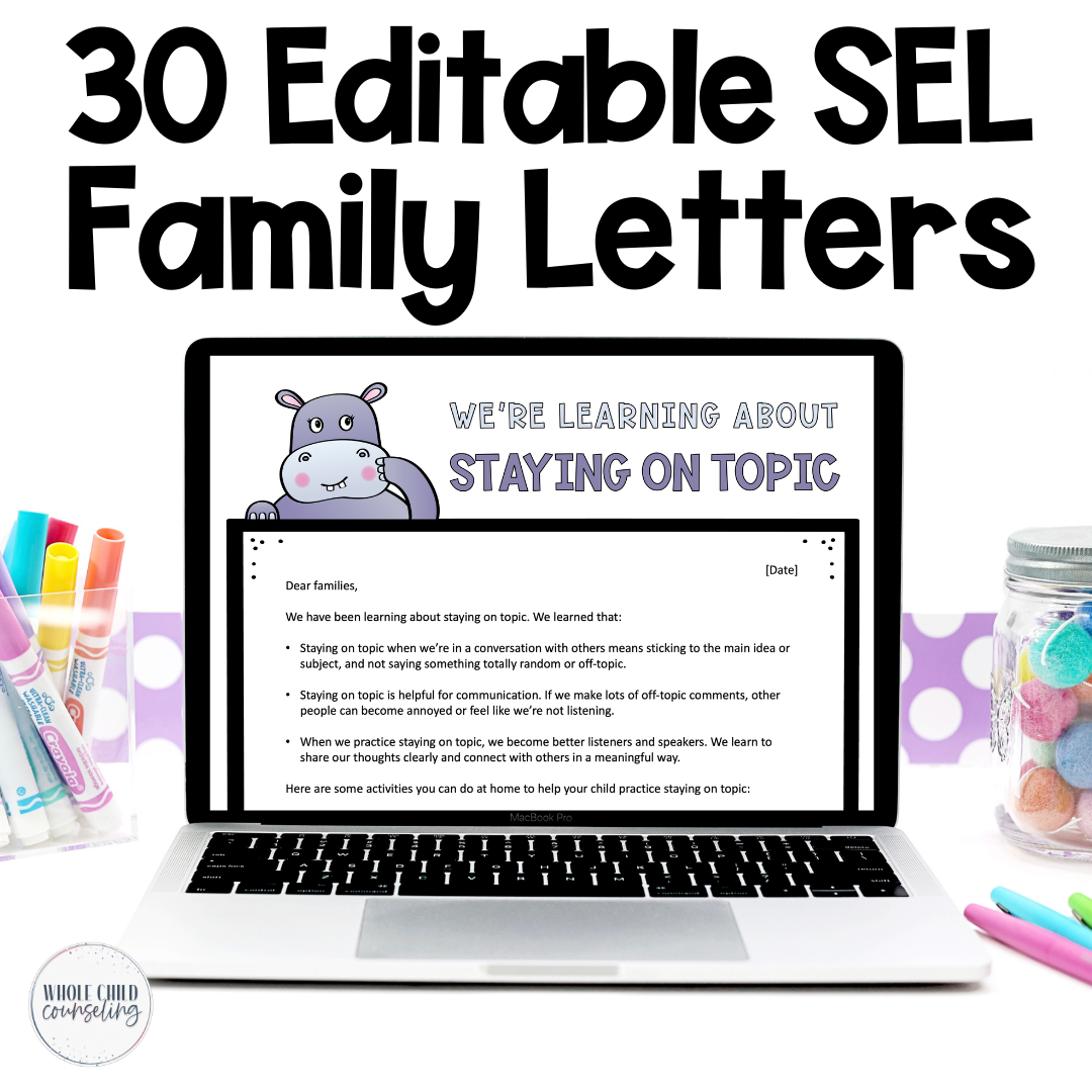 School Counselor Editable Letters Handouts and Forms for Parent ...