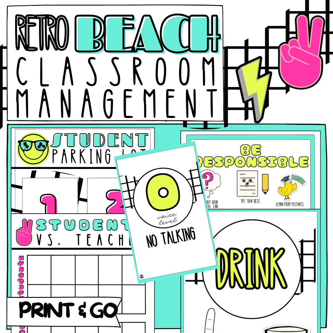 Low Prep Classroom Transformation Beach Theme Upper Elementary