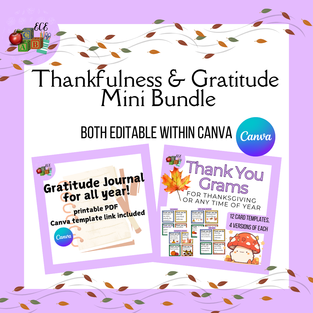 Thankfulness and Gratitude Mini BUNDLE