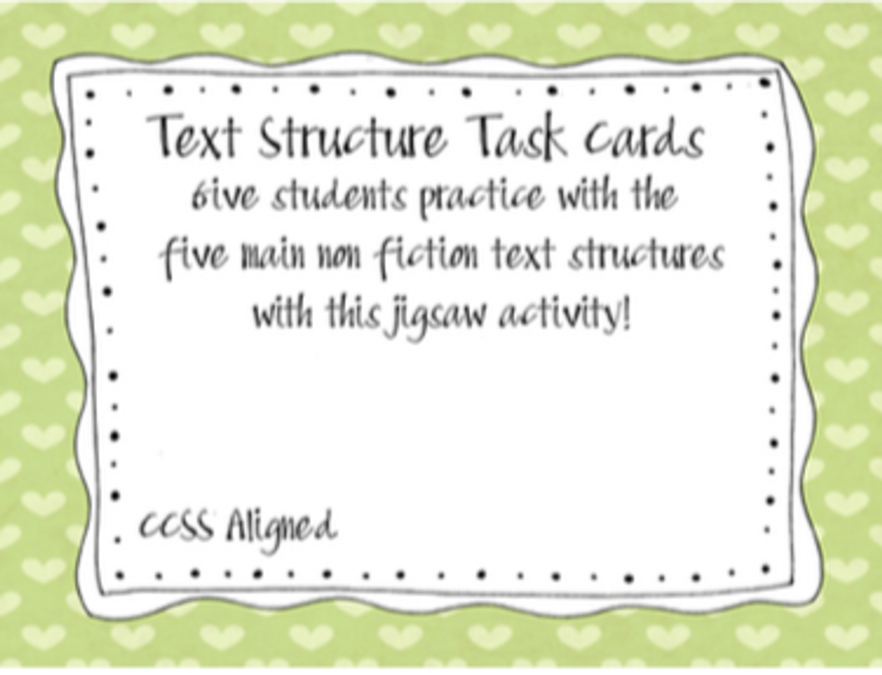 Text Structure Task Cards - Amped Up Learning