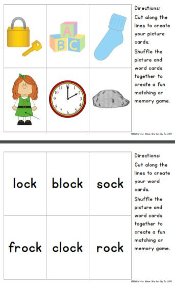 The -ock Word Family - Amped Up Learning