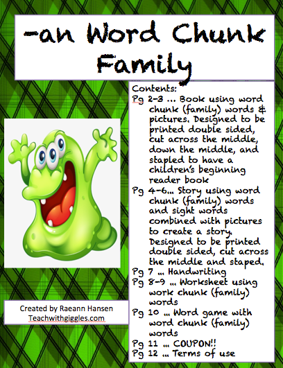 An Word Chunk Family - Amped Up Learning
