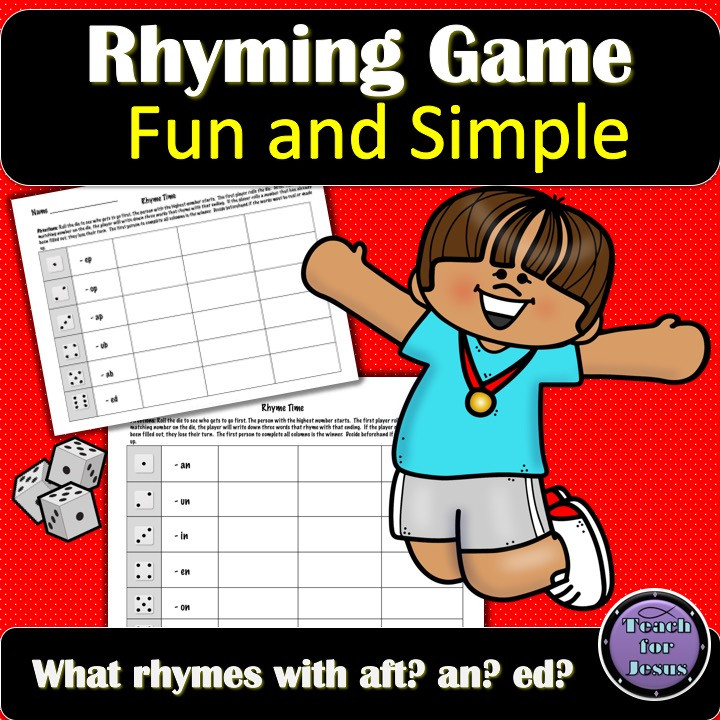 Rhyming Words | Game for Kindergarten and 1st Grade - Amped Up Learning