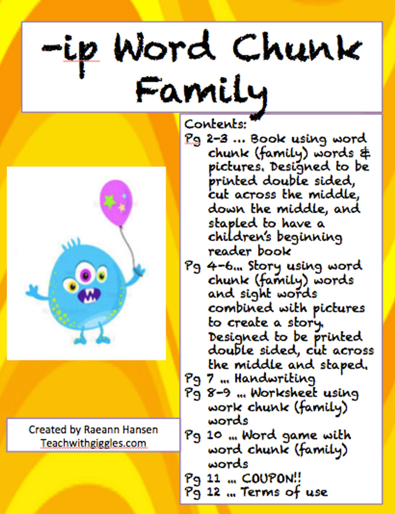 The -ip Word Family - Amped Up Learning