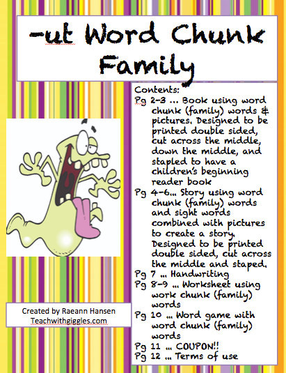 The -ut Word Family - Amped Up Learning