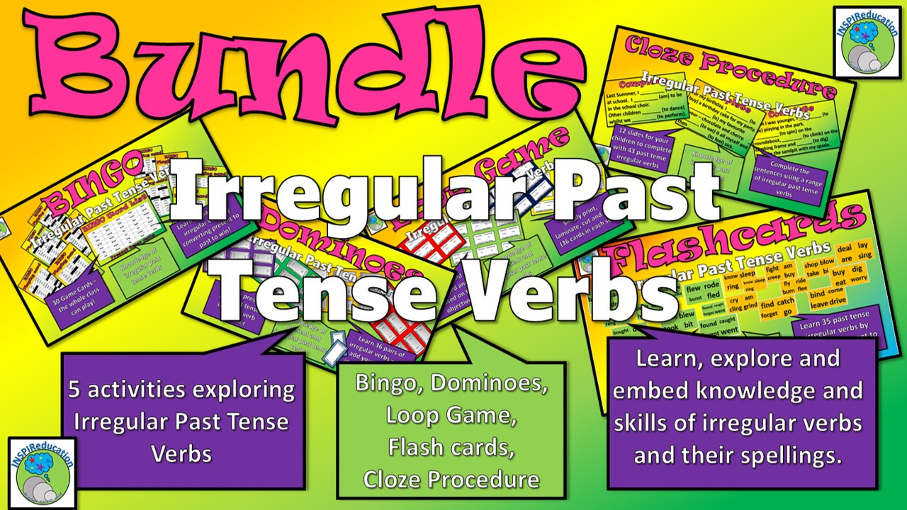 Irregular Verbs - 5 Activities to Support Teaching (Dominoes, Bingo ...
