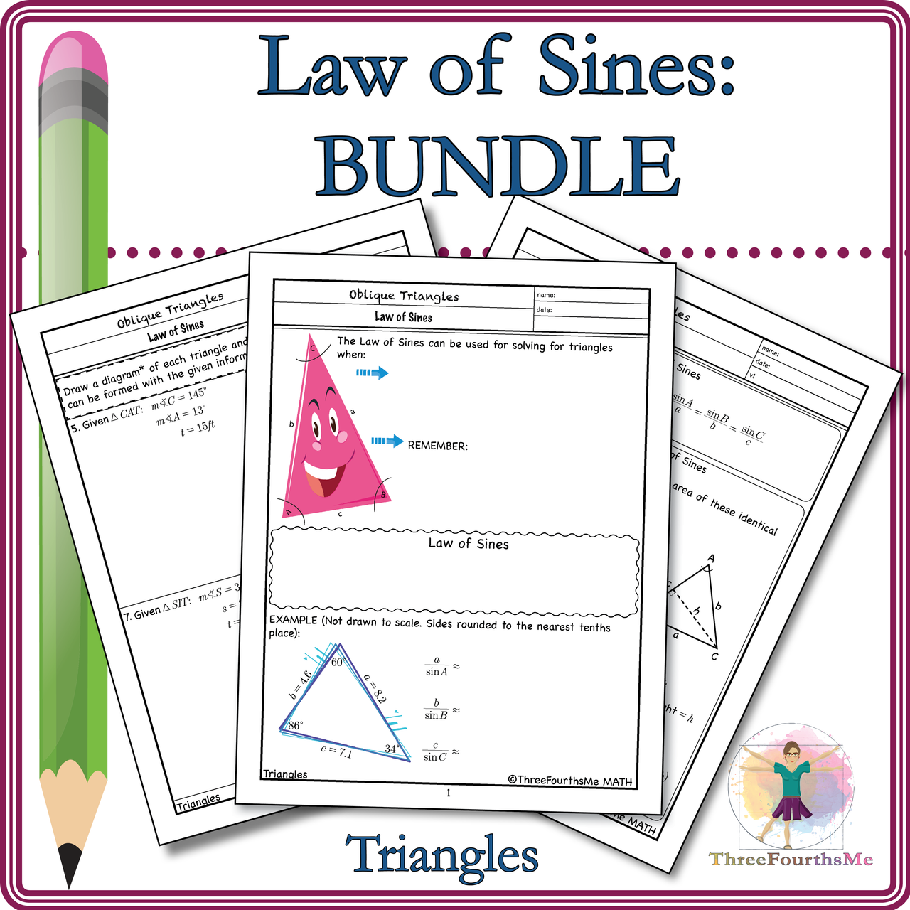 Law of Sines BUNDLE - Amped Up Learning
