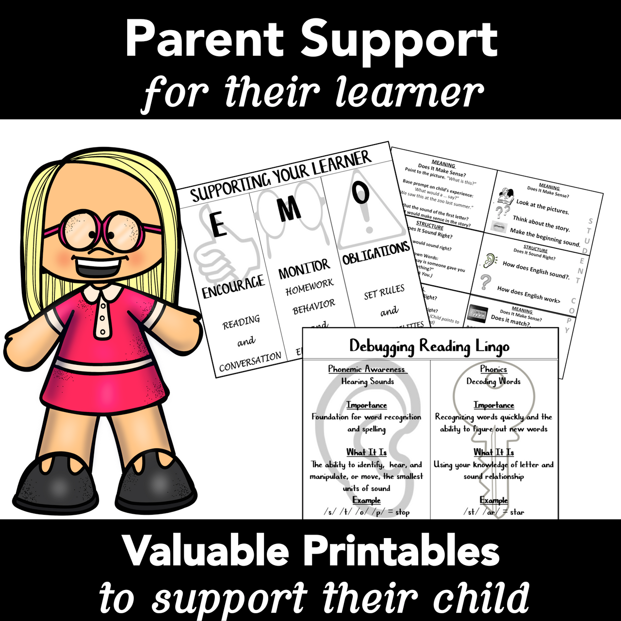 Parent Teacher Conference Handout -Reading Support - Primary Grades ...