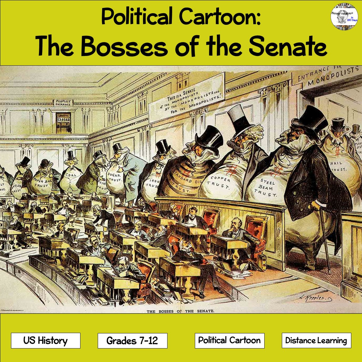 Political Cartoon: The Bosses of the Senate - Amped Up Learning