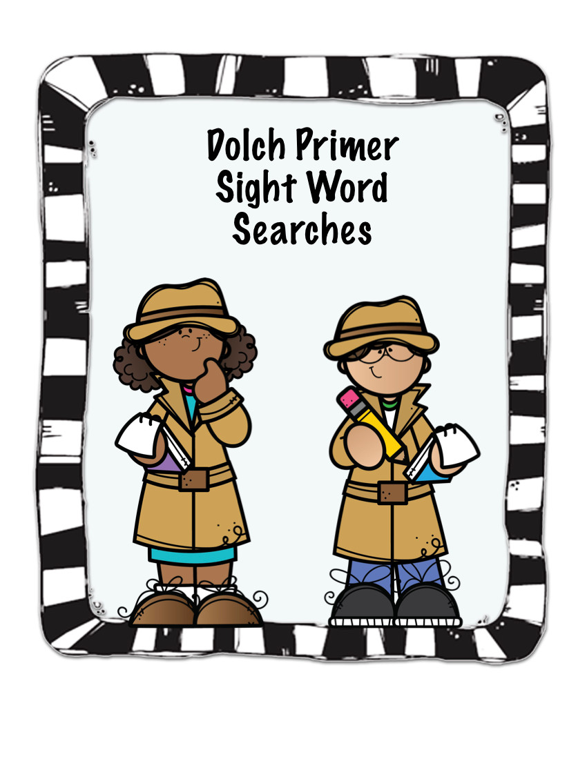 Dolch Primer Sight Word Searches - Amped Up Learning