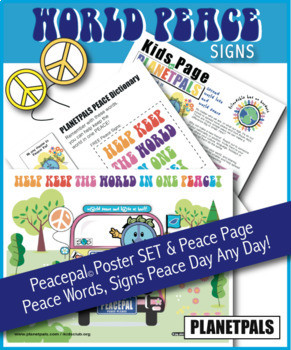 Planetpals World Peace Classroom Poster Set & Activity Page PeacePal ...