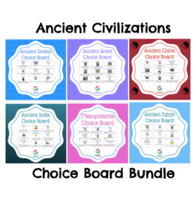 Ancient Civilizations Choice Board Bundle - Amped Up Learning