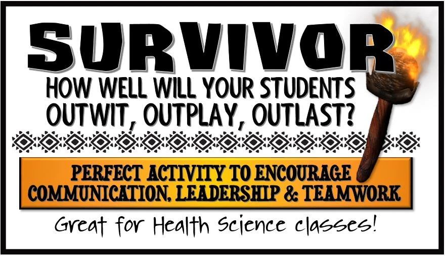 Survivor the Game- Will Your Students Survive? Great for Health Science ...