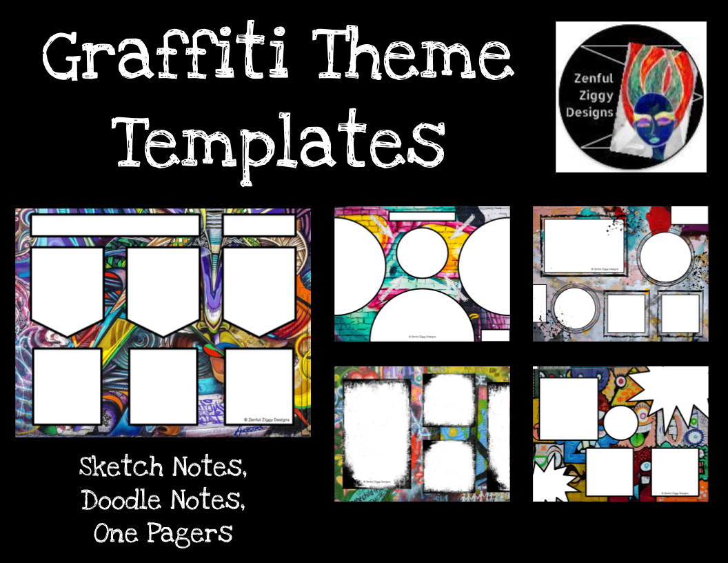 doodle note taking template