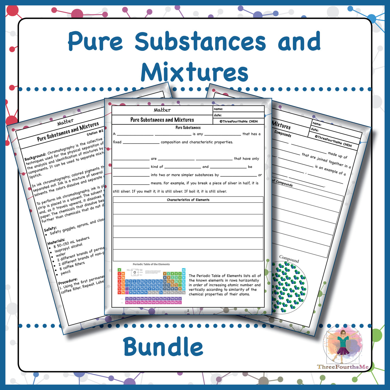 Pure Substances and Mixtures Bundle - Amped Up Learning