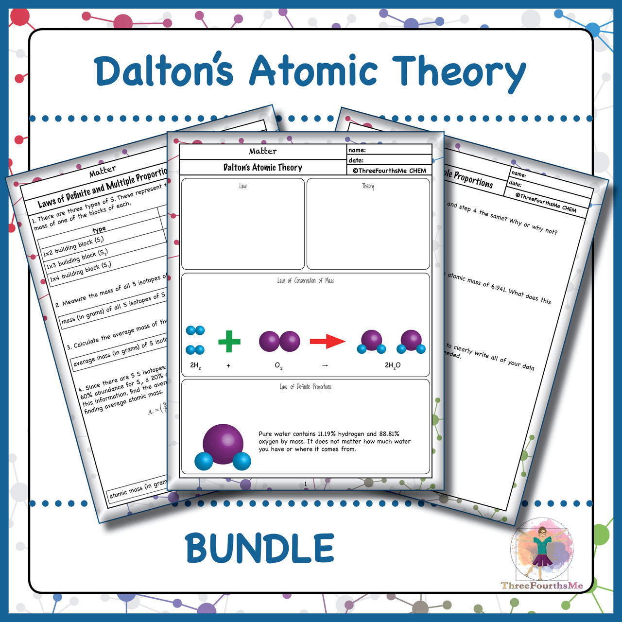 Dalton's Atomic Theory Bundle - Amped Up Learning