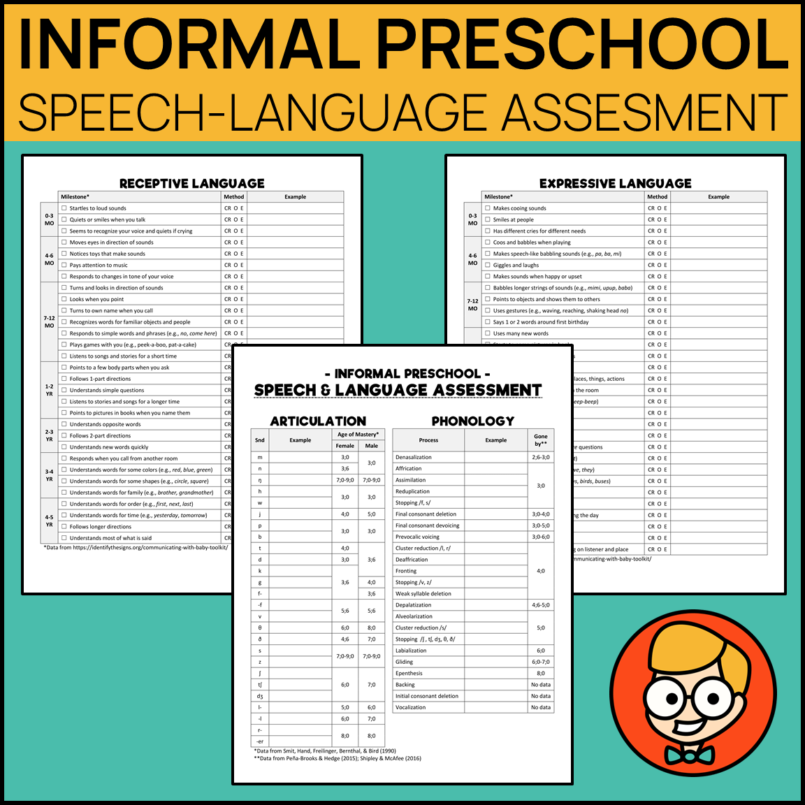 Informal Preschool Speech-Language Assessment with Developmental Norms ...