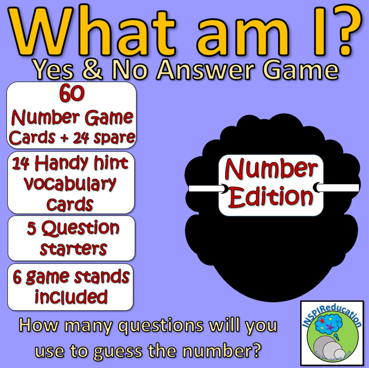 Number Classification and Vocabulary - Yes/No Card Game 1 - 1000000 ...