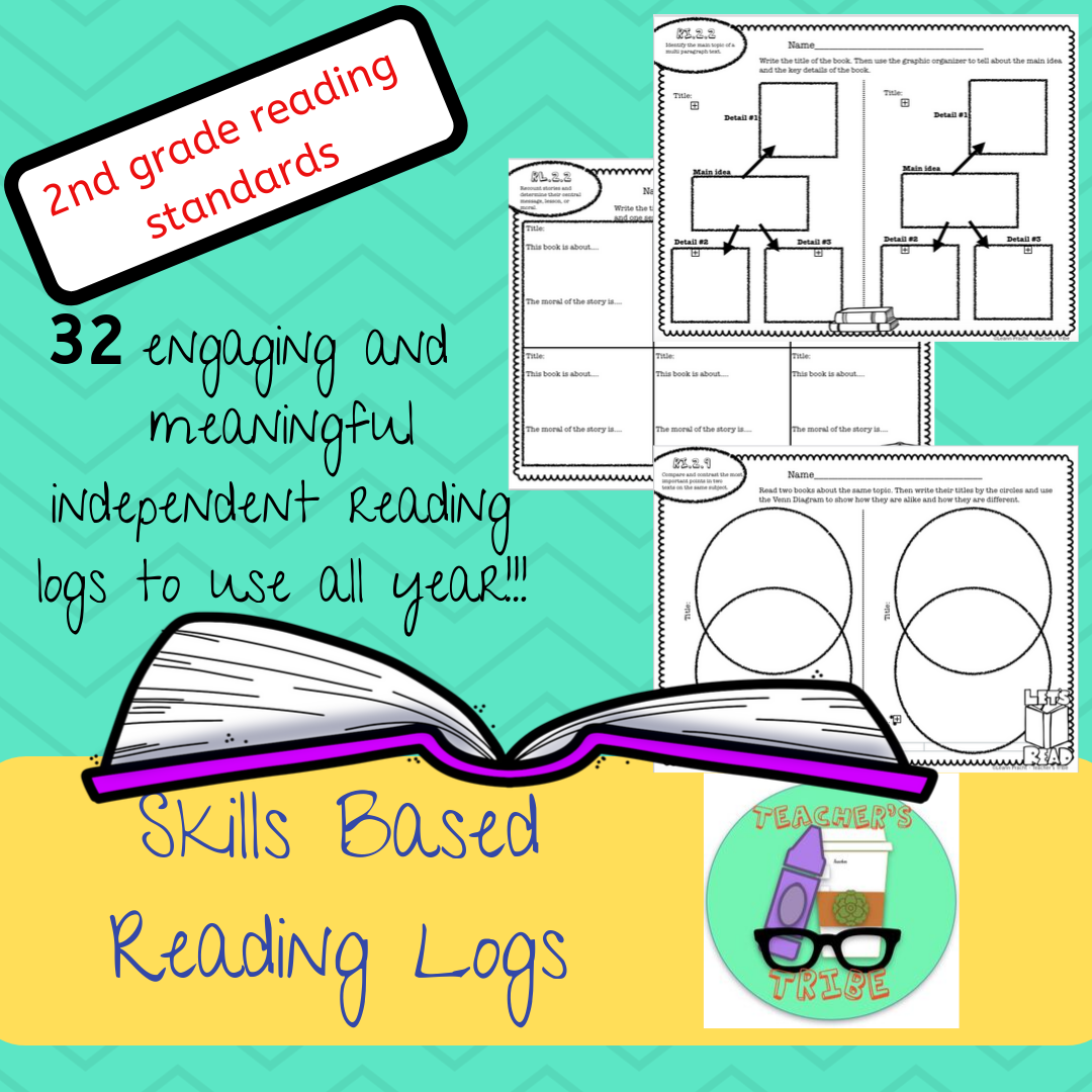 Skills-based Reading Logs for 2nd Grade - Amped Up Learning