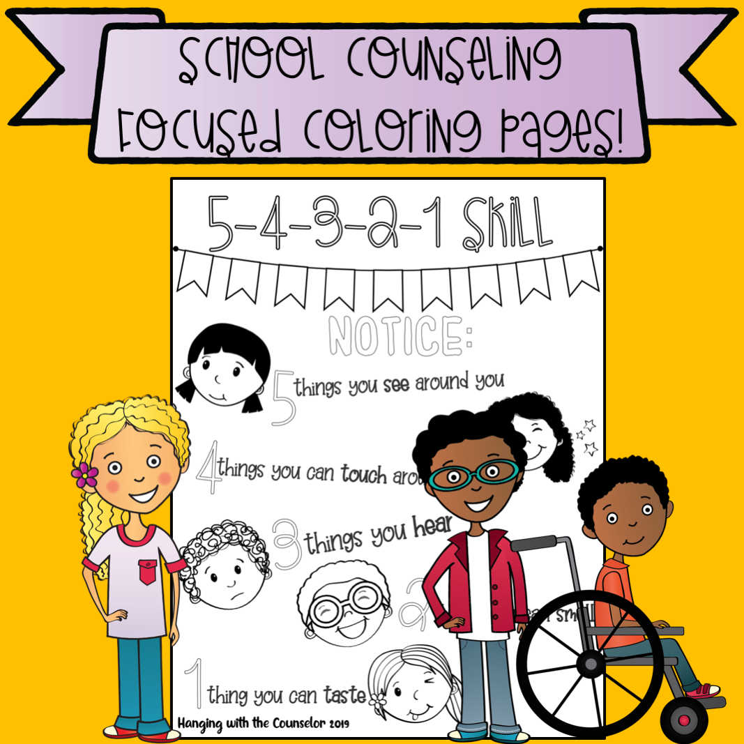 Coping Skills Coloring Pages - Amped Up Learning