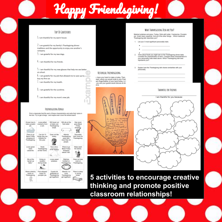 Friendsgiving - 5 Thanksgiving Activities For Creative Thinking and ...