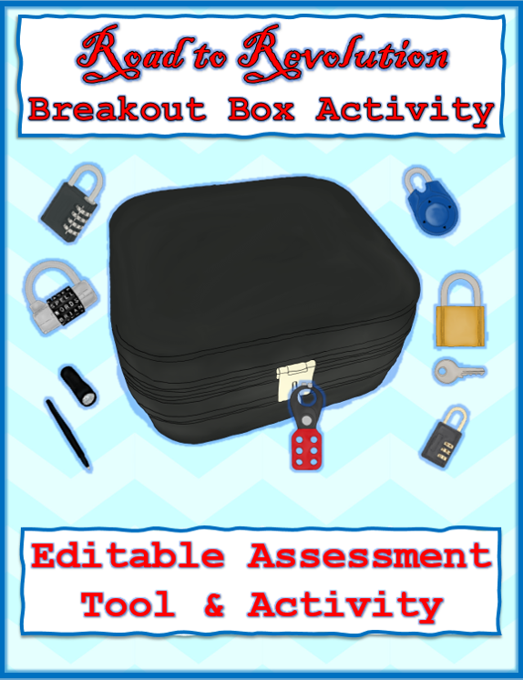 Road to Revolution Breakout Box Activity - Escape Room - Amped Up Learning