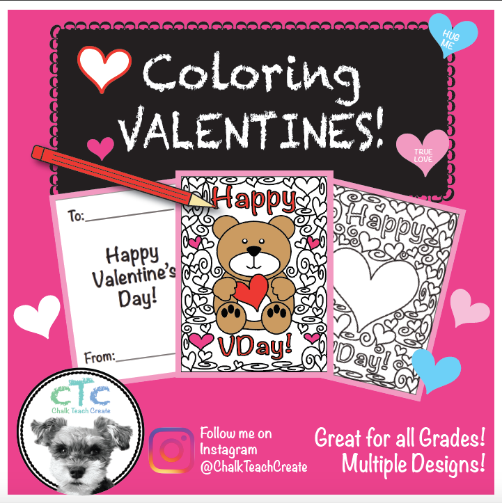 Coloring Valentines! - Amped Up Learning