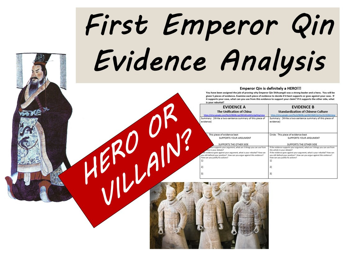 First Emperor Qin Evidence Analysis: Hero or Villain? - Amped Up Learning