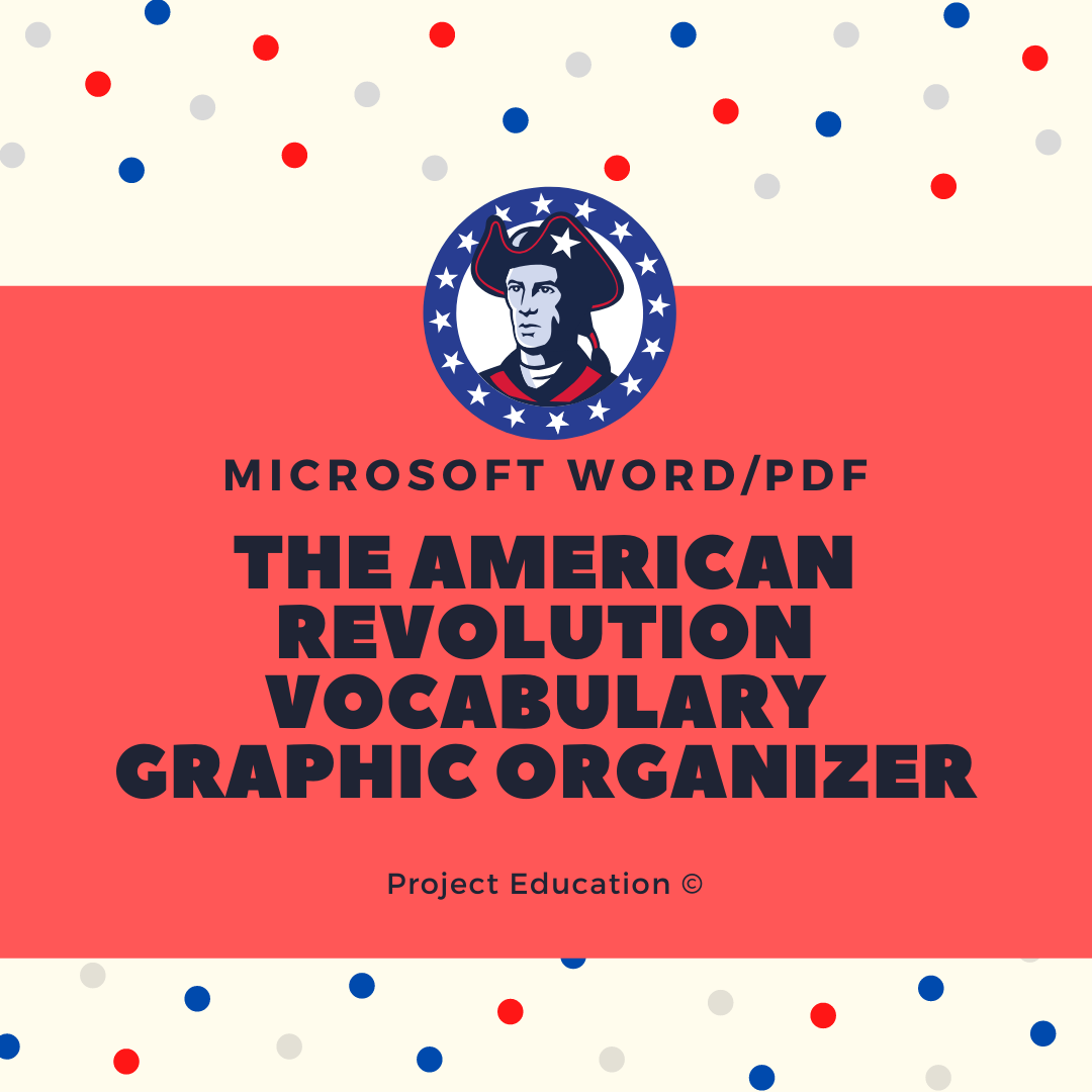 American Revolution Vocabulary Graphic Organizer - Amped Up Learning
