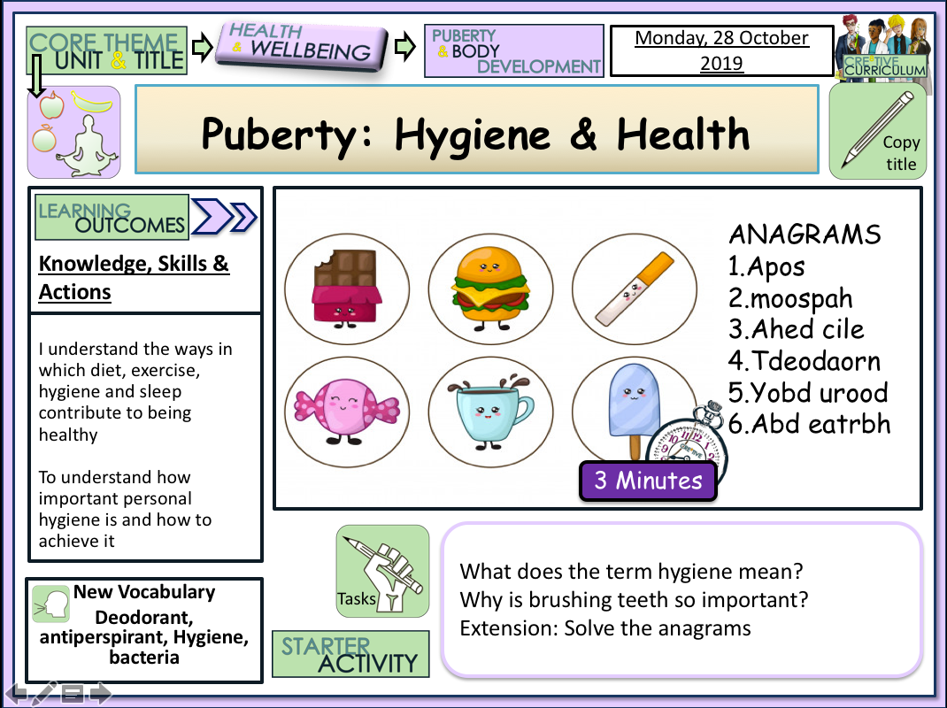 Puberty Personal Hygiene Lesson - Amped Up Learning